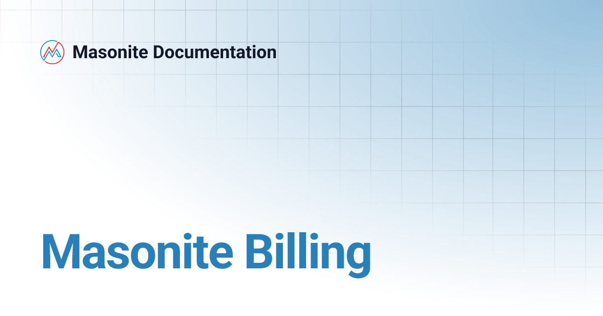 Masonite Billing | v2.1 | Masonite Documentation